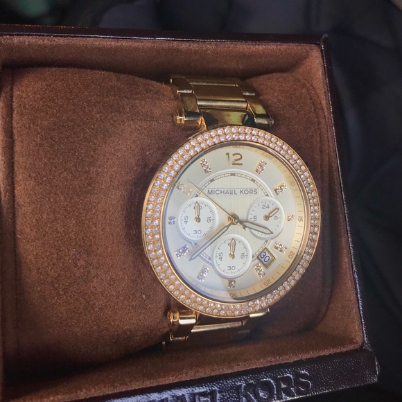 Michael Kors | Accessories | Gold Michael Kors Parker Watch | Poshmark